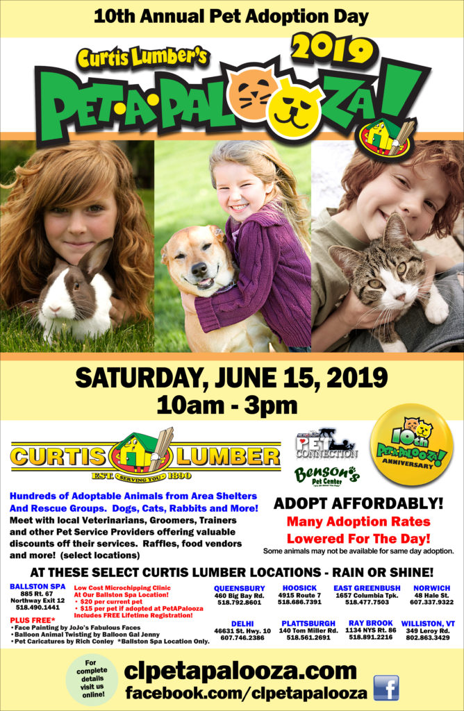 2019 PetAPalooza Poster - Spaying Capital Region Unowned Feral Felines (SCRUFF)